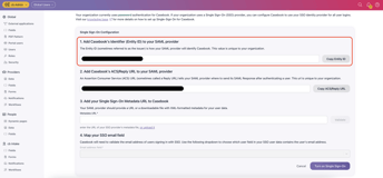 cb Admin: How to Configure Single Sign On